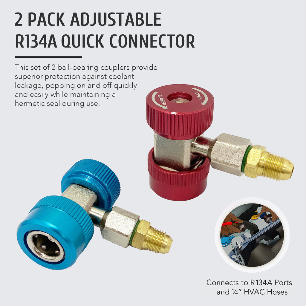 Jual Quick Coupler | Adapter Pengisian Freon Mobil R134 Refrigeration ...