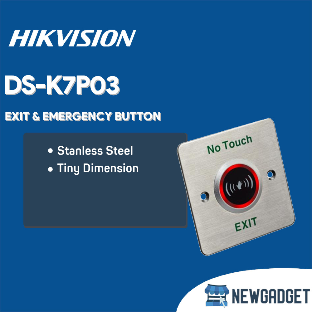 Jual HIKVISION DS-K7P03 EXIT & EMERGENCY BUTTON | Shopee Indonesia