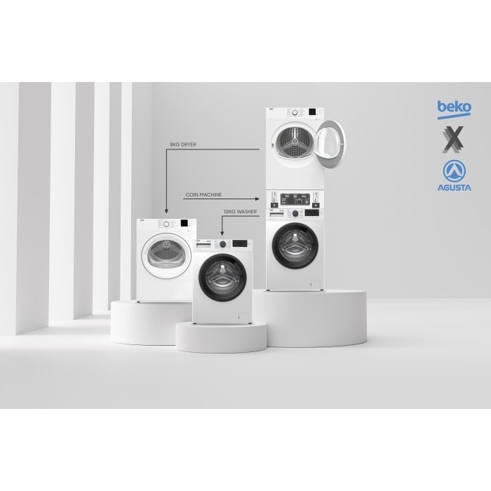 Jual 1 Set Washer & Dryer Mesin Laundry Coin Beko Paket Usaha Mesin ...