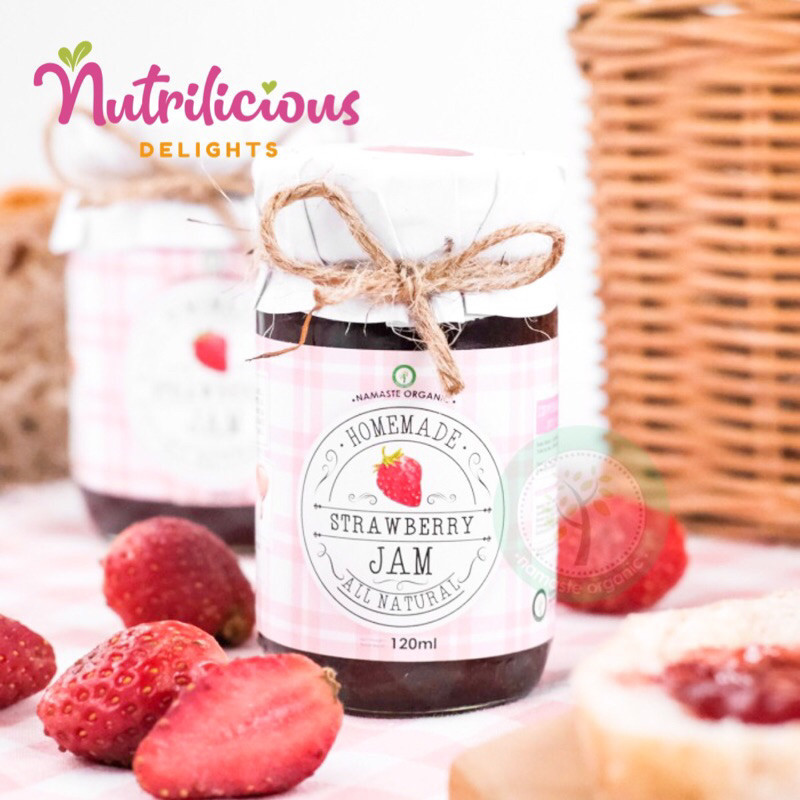 Jual Homemade Strawberry Jam Selai Stroberi Namaste Organic 120 ml ...