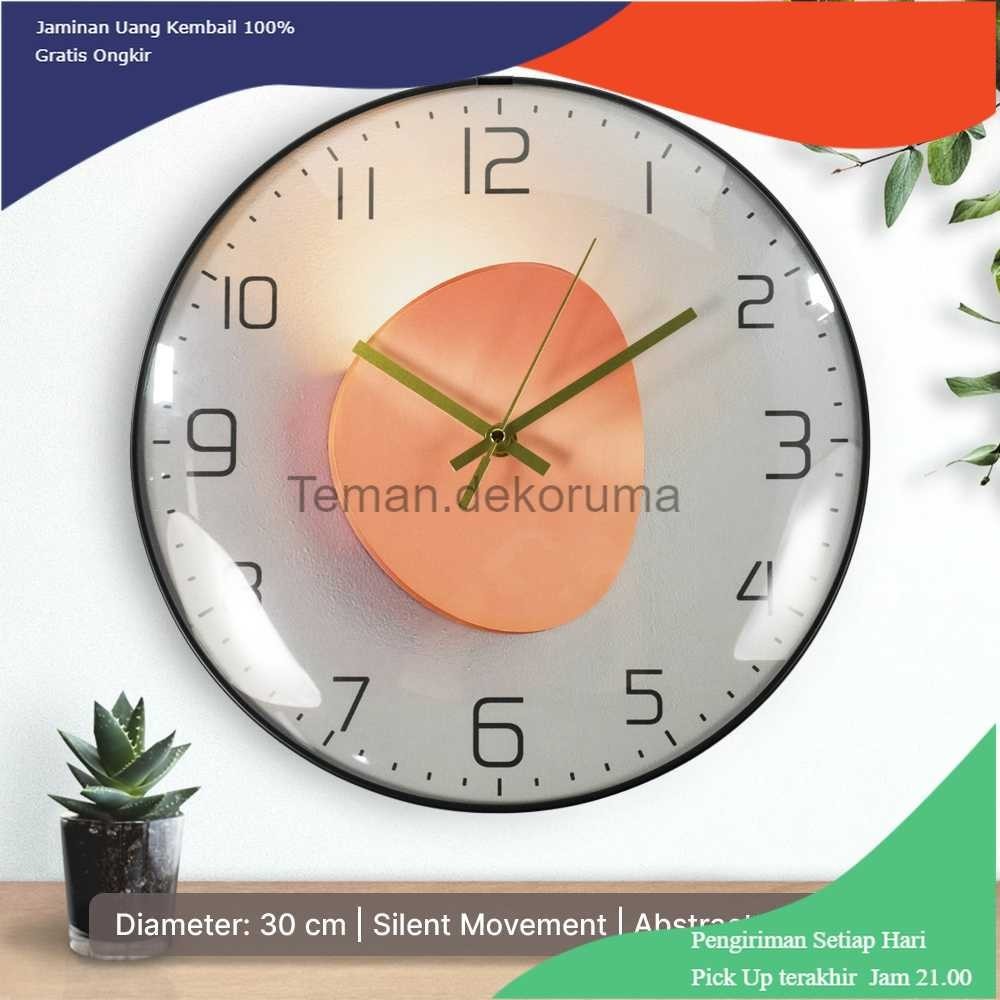 Jual TD - DKR MUSTY Jam Dinding Quartz 3D Abstract Art Style Silent ...