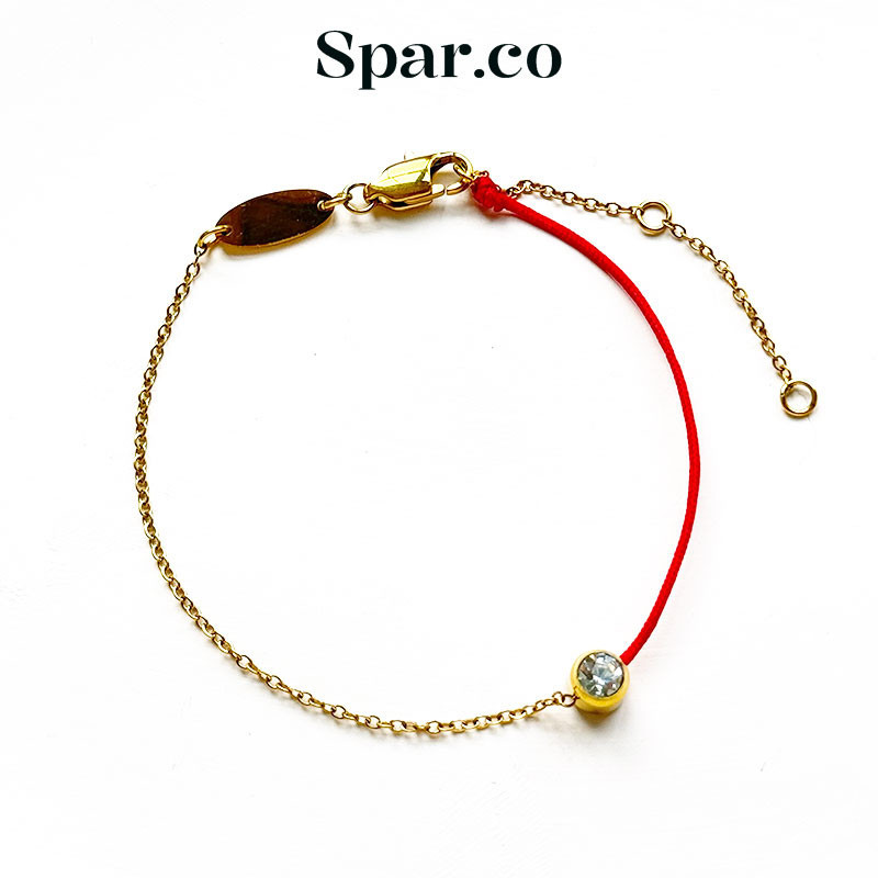 Jual Spar.co Gelang Merah Laser Custom Name Spliced Zircon Bracelet ...