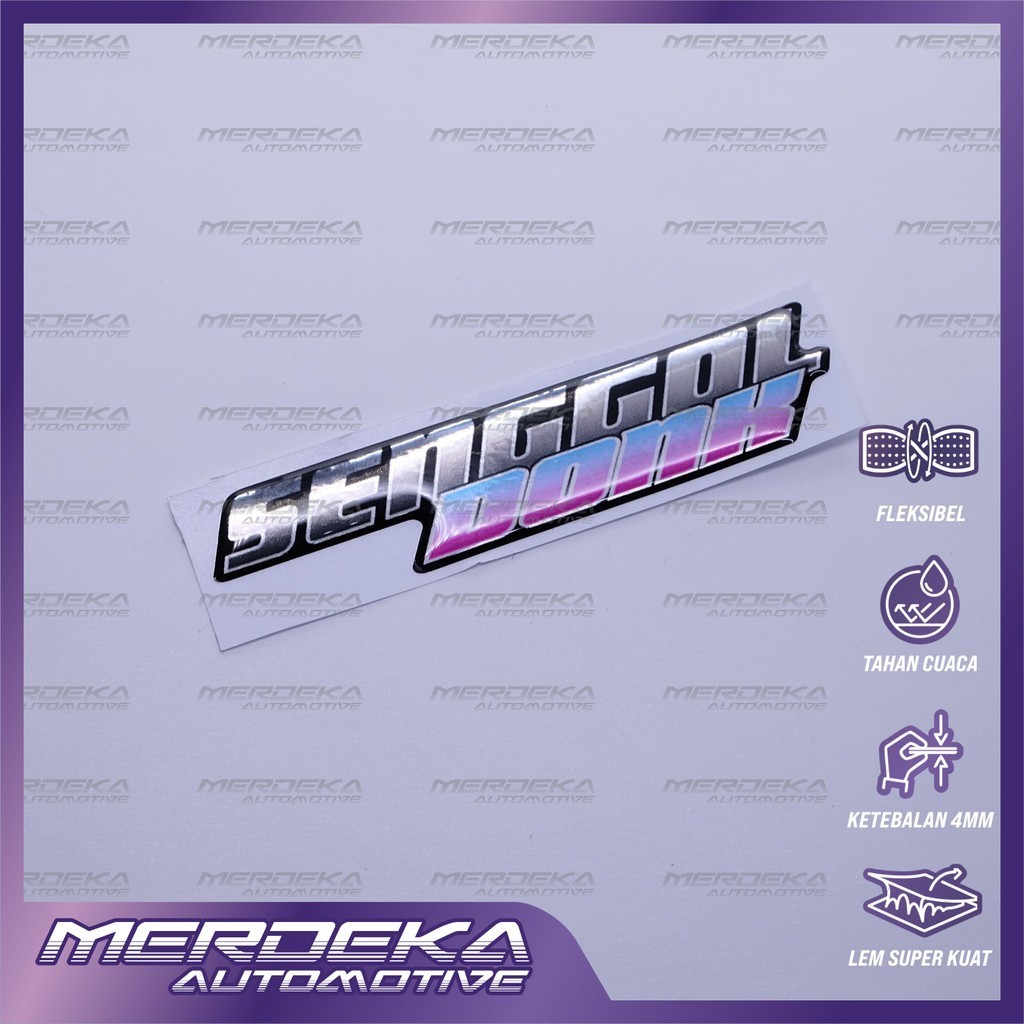 Jual Emblem logo senggol dong / emblem timbul senggol donk / sticker ...