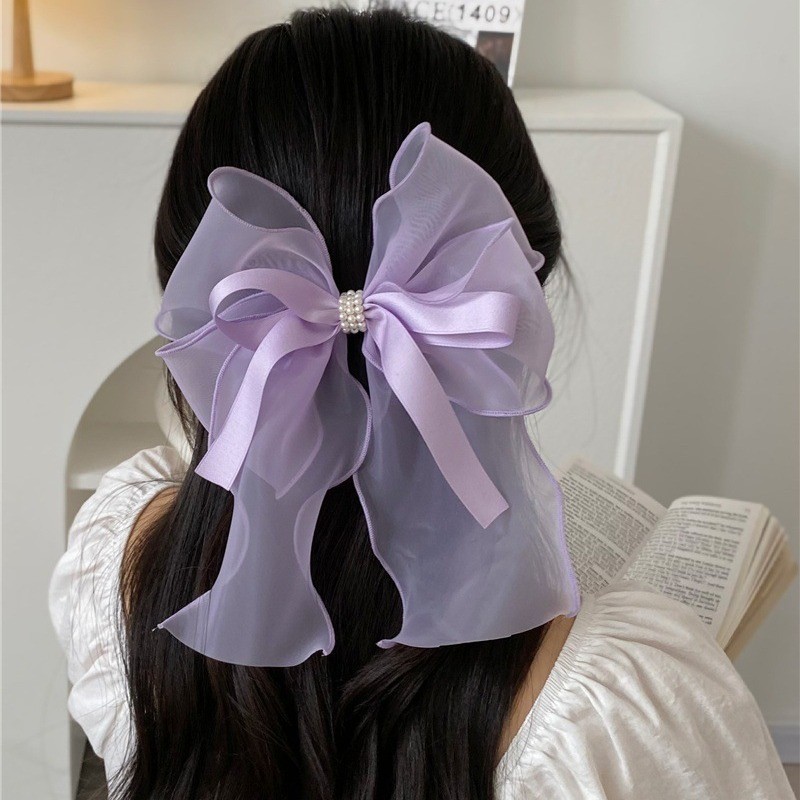 Jual Town Shell - Amora Shining Ribbon Korean Hair Claw / Jepit Rambut ...
