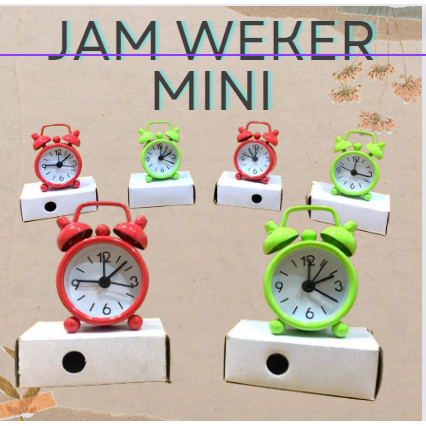 Jual Jam Beker Alarm Mini / Jam Meja Mini Unik Jam Analog Alarm Mini ...