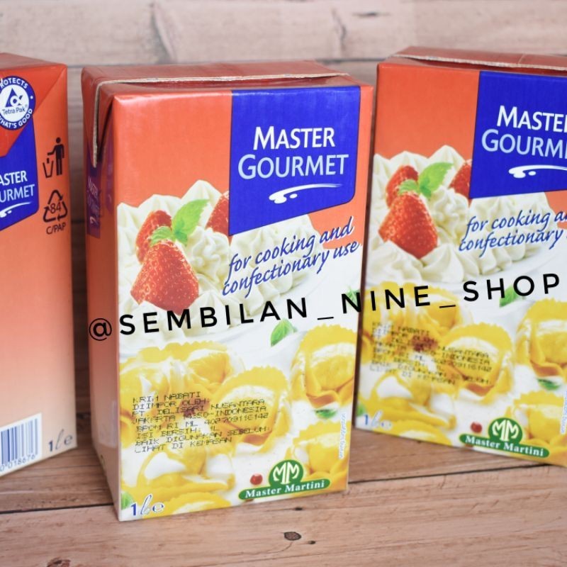 Jual Master Gourmet Cooking Cream 1 Liter Master Martini | Shopee Indonesia