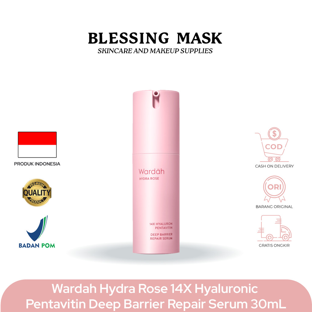 Jual Wardah Hydra Rose 14X Hyaluronic Pentavitin Deep Barrier Repair ...