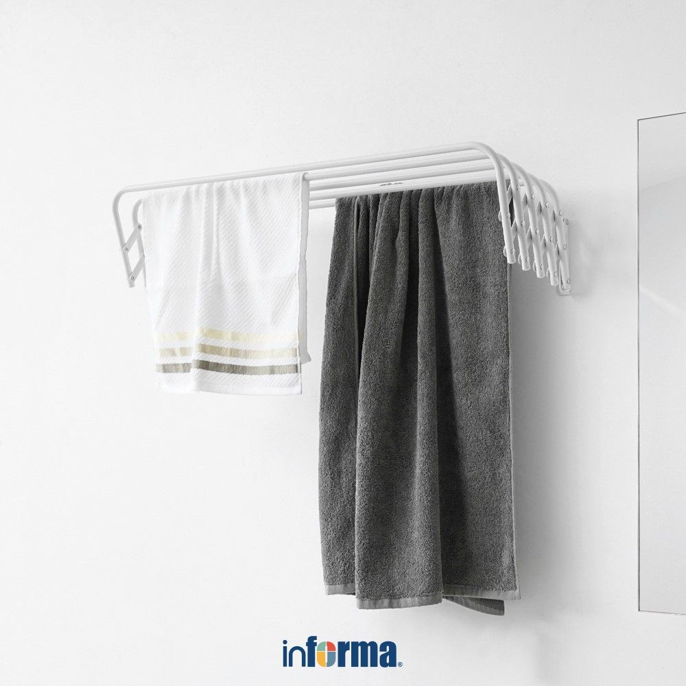 Jual Informa Jemuran Dinding Rectractable 501 - Putih Tempat Jemur Baju ...
