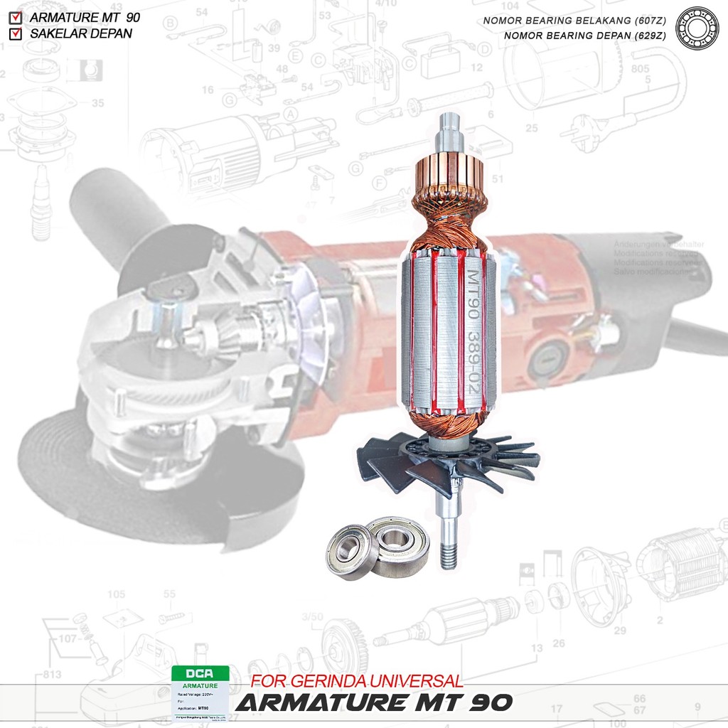 Jual NEW Armature rotor angker makita maktec mt90 mt91a mt 90 mt 91 ...