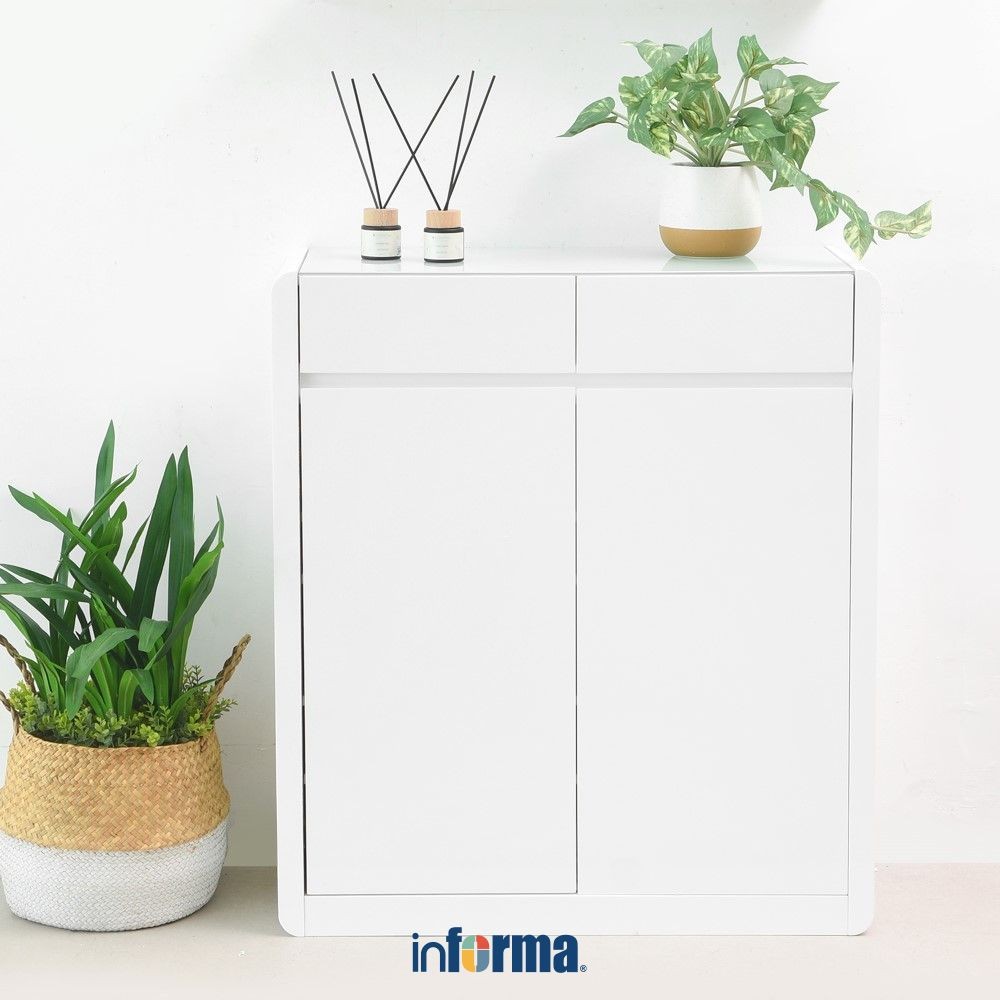 Jual Informa Dolce Kabinet 2 Pintu Dengan 1 Laci - Putih Lemari Kabinet ...