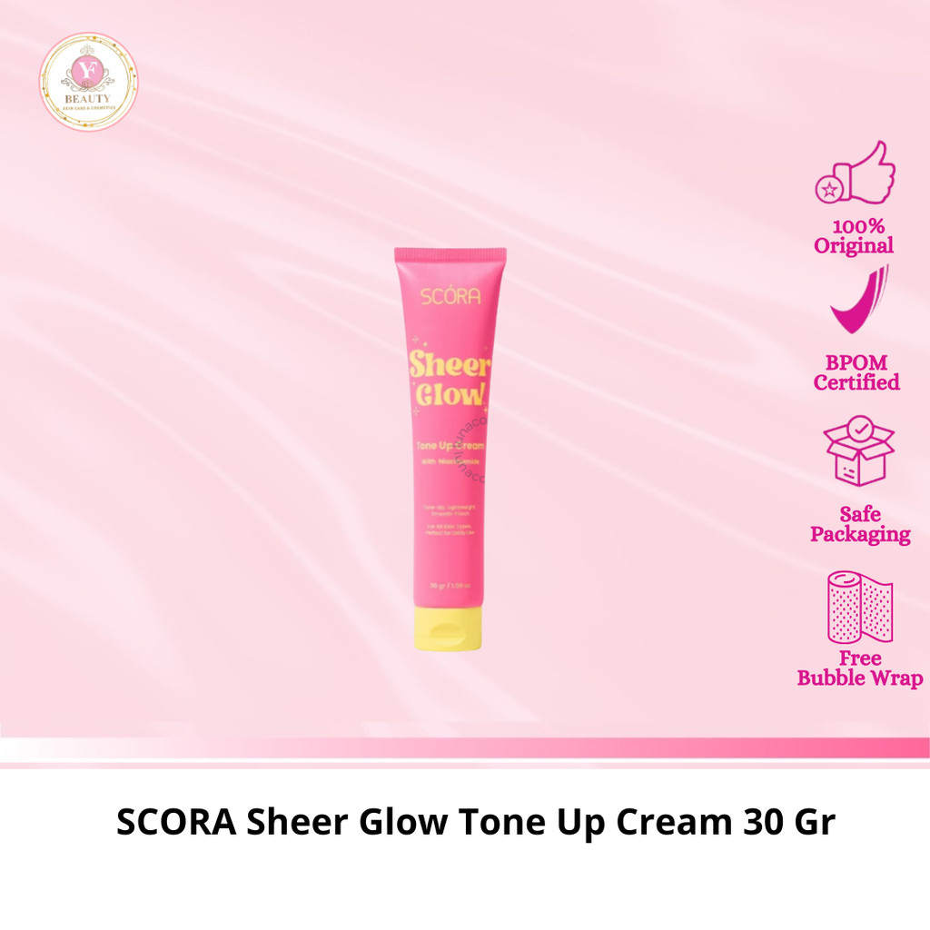 Jual YF Beauty SCORA Sheer Glow Tone Up Cream 30 Gr | Shopee Indonesia