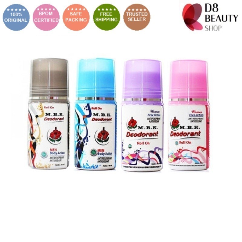 Jual ֍D8֎ M.B.K BPOM DEODORANT ROLL ON - ANTI PERSPIRANT - MBK DEO | Shopee Indonesia