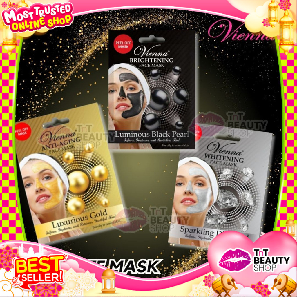 Jual VIENNA Peel Off Mask Whitening - Brightening - Anti Aging - Sachet ...