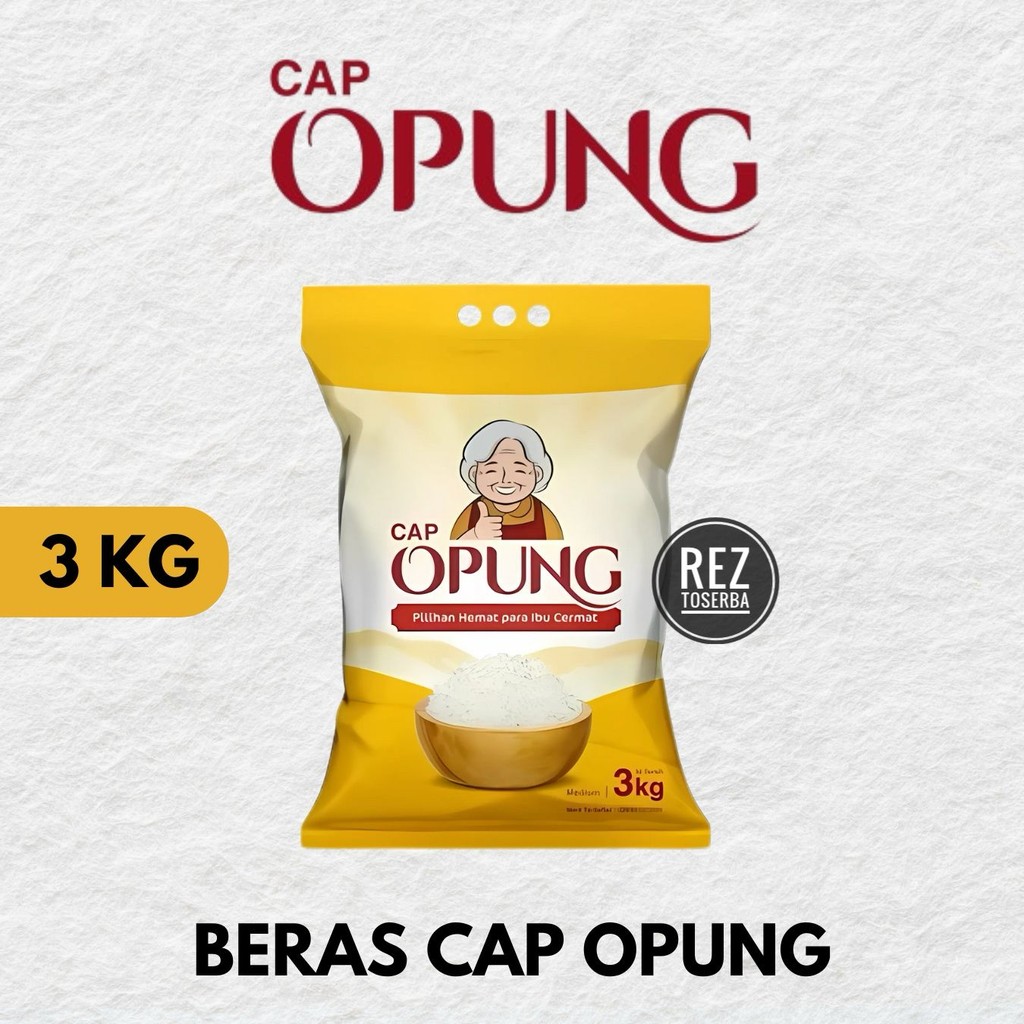 Jual Beras Pulen Premium 3Kg Cap Opung Kualitas Tinggi Murah | Shopee ...