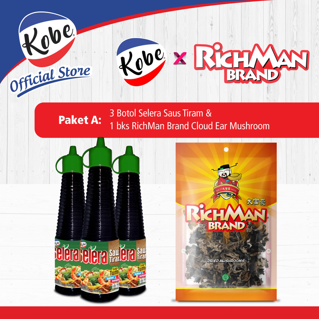 Jual Paket Bundling Kobe Selera Saus Tiram x Richman Brand Cloud Ear ...