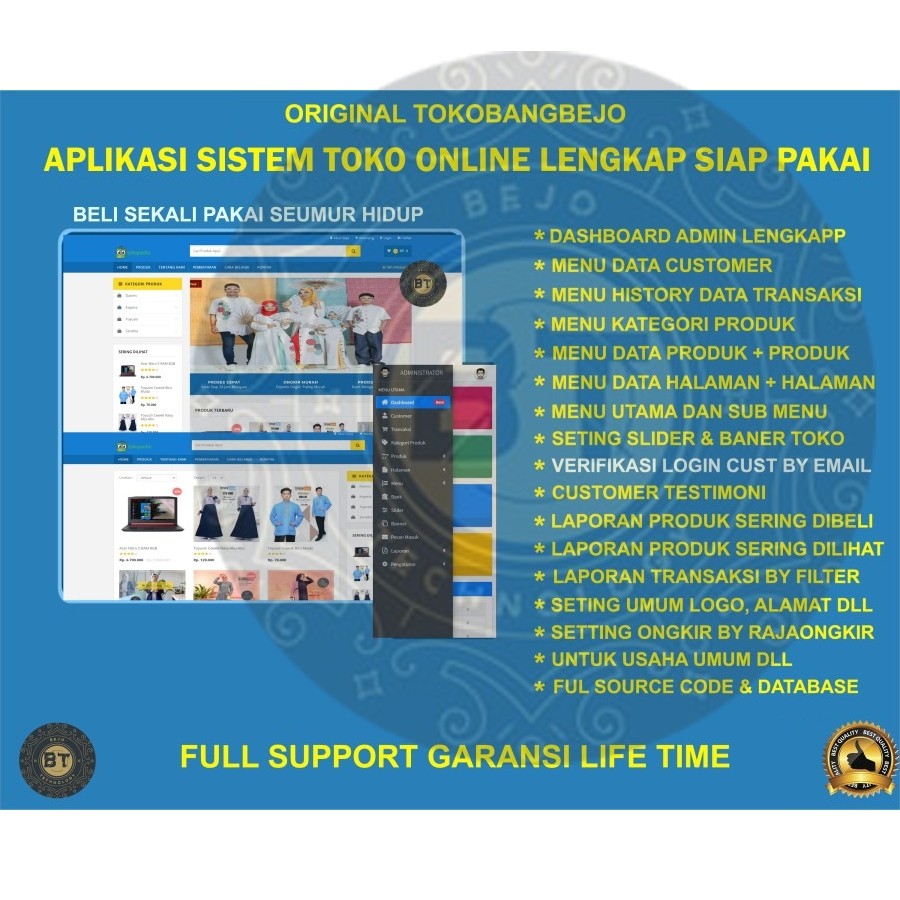 Jual APLIKASI WEB SOURCE CODE TOKO ONLINE BELANJA ONLINE SHOP LENGKAP ...