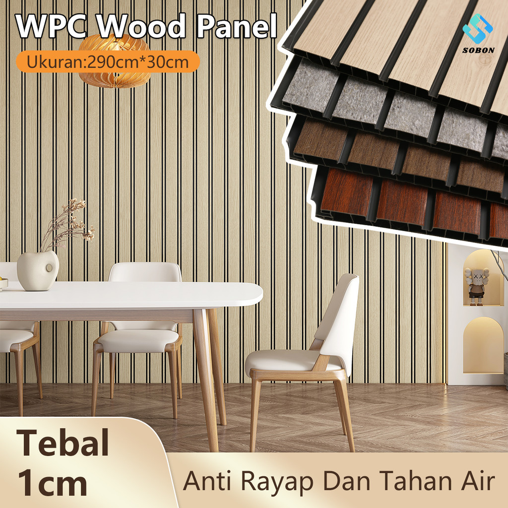 Jual WPC Wood Panel Dinding / Wallboard Aesthetic Dekorasi Rumah Mewah / Wallpanel Dinding ...