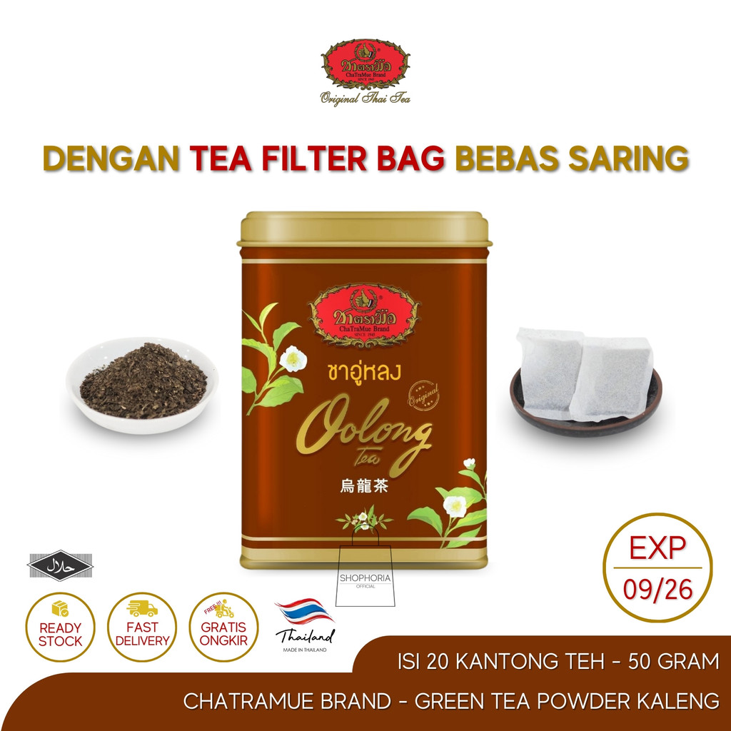 Jual Chatramue Original Thai Tea Kaleng Oolong Tea Green Tea Mix Rose ...