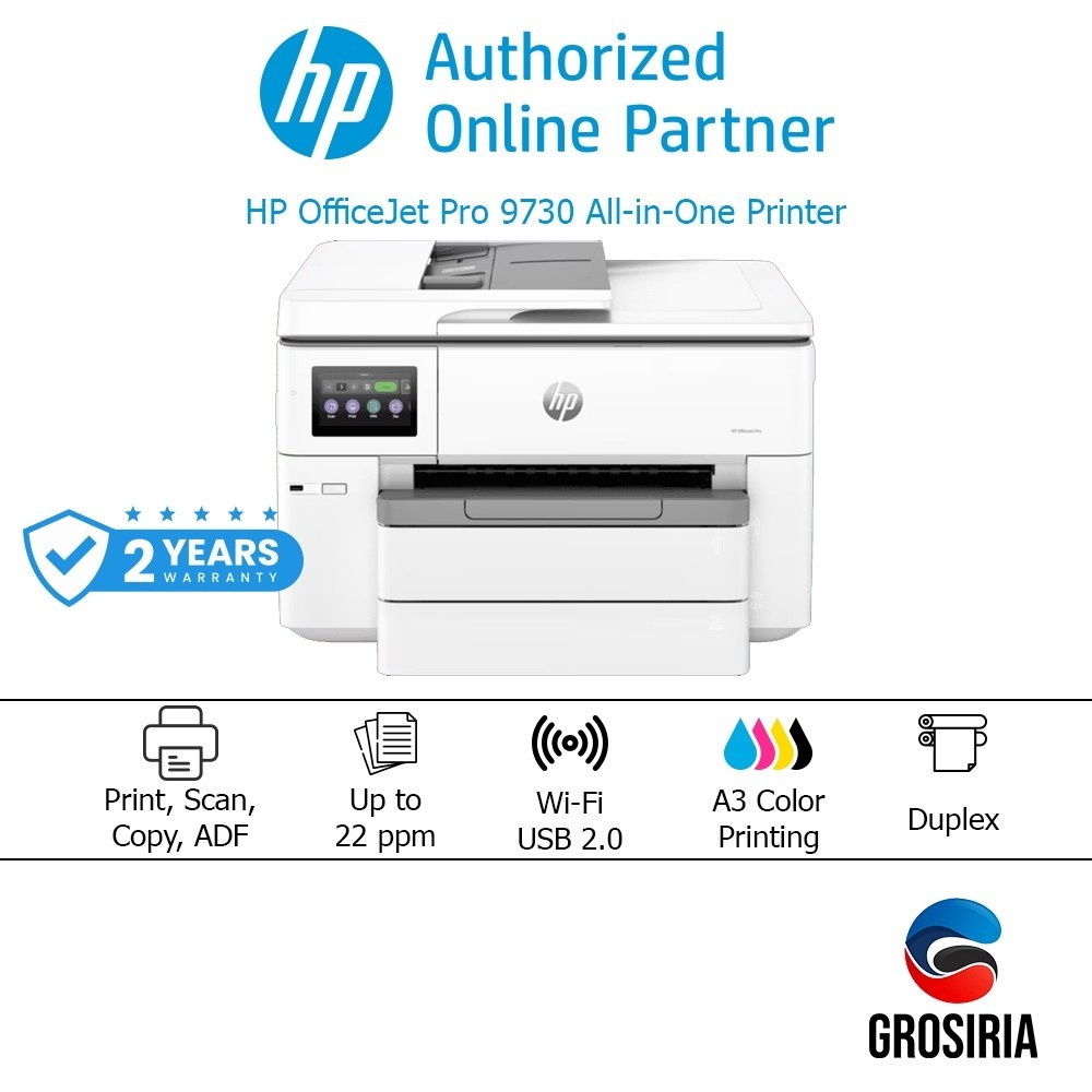 Jual HP OfficeJet Pro 9730 Wide Format All-in-One Printer [537P5C] | Shopee Indonesia