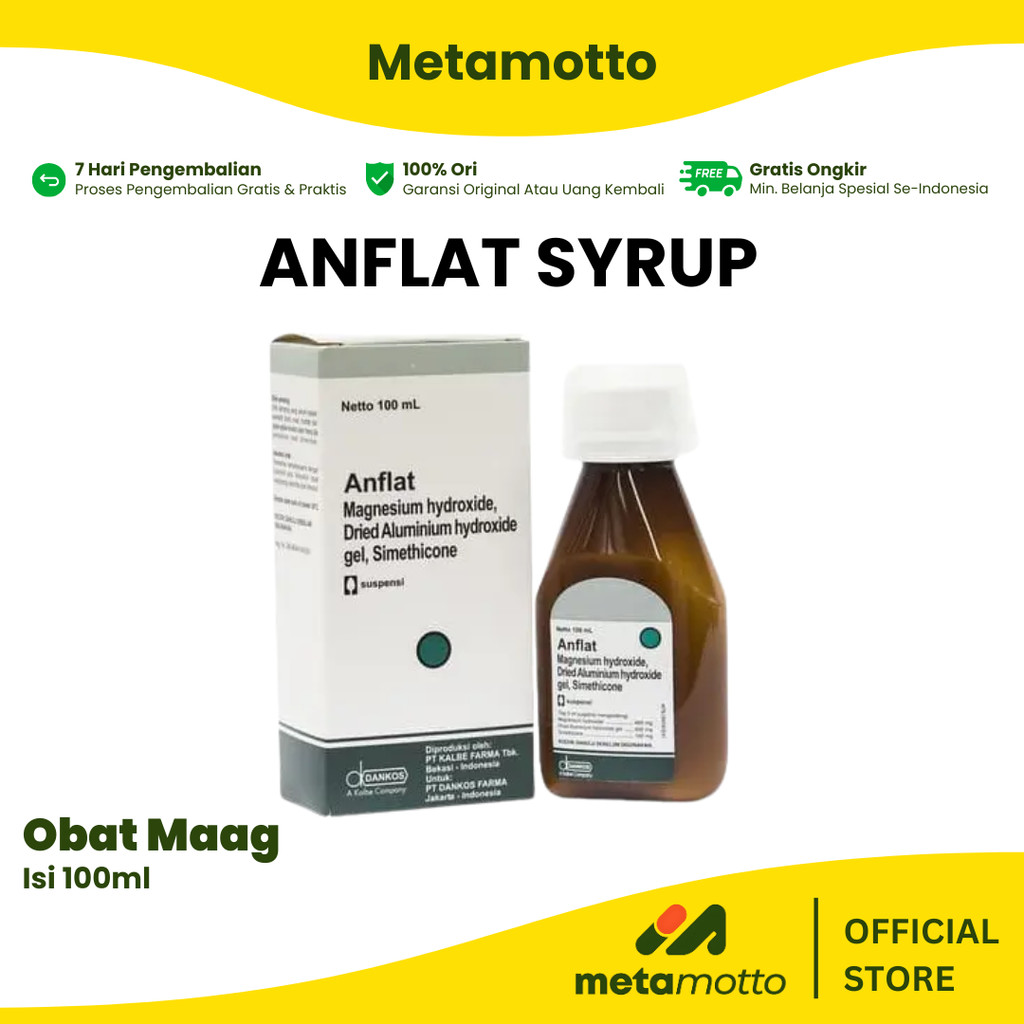 Jual ANFLAT SYRUP 100 ML - Metamotto | Shopee Indonesia