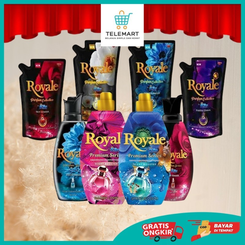 Jual Royale Premium Series Pelembut & Pewangi Pakaian 600 ML Botol All ...