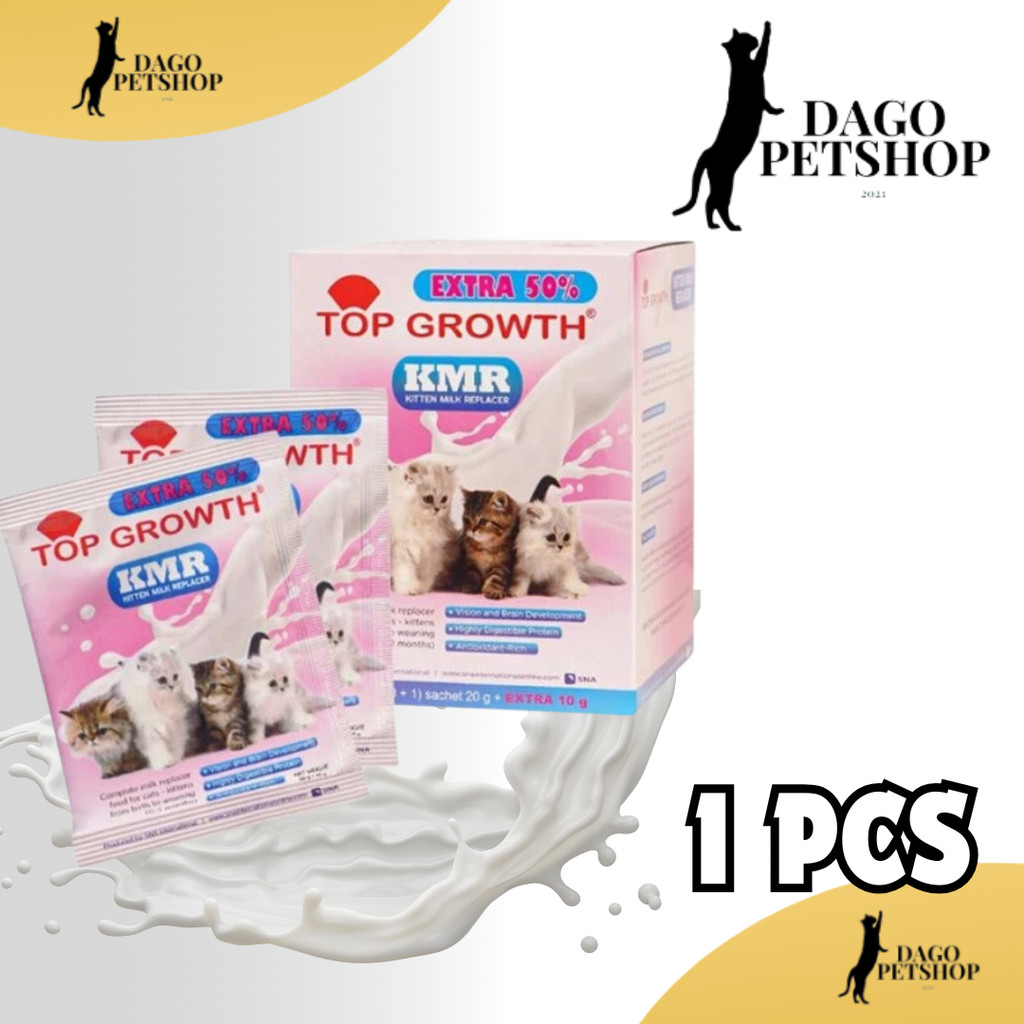 Jual Top Growth Kitten Cat Milk Susu Anak Kucing 1 Sachet 30 Gram | Shopee Indonesia