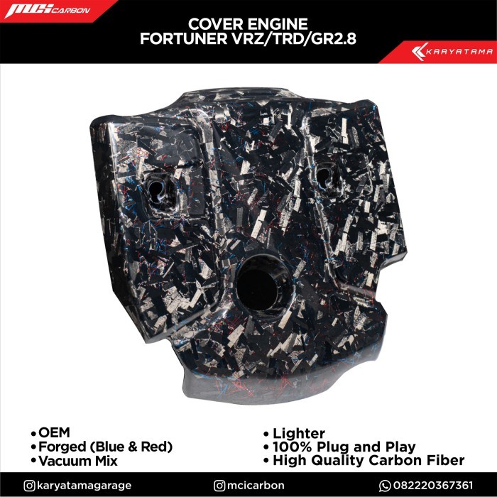 Jual Cover Engine / Cover Mesin Fortuner VRZ Innova Reborn Hilux carbon fiber MCI Carbon by ...