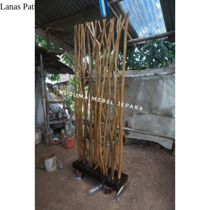 Jual Partisi Sketsel Ranting Kayu Jati (Tinggi 200cm Lebar 80cm) XD5 ...