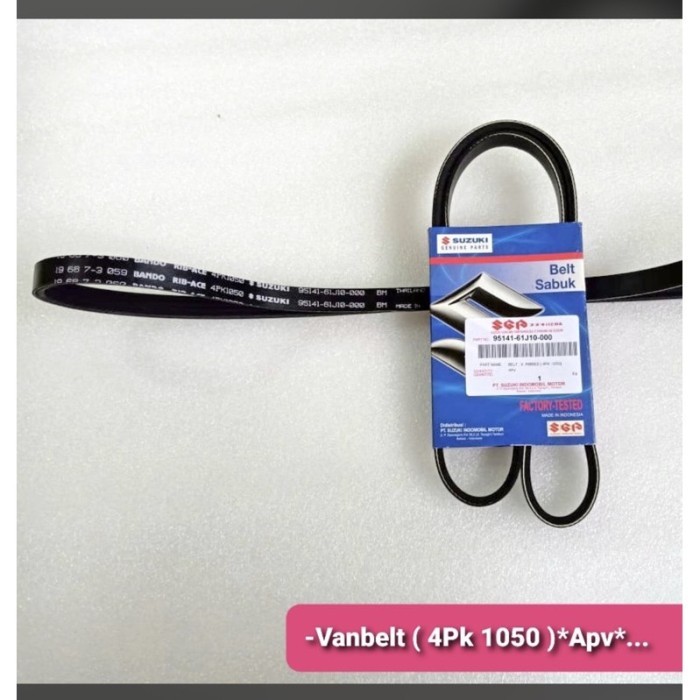 Jual Fan Bel Van Belt Tali Kipas AC Suzuki APV Mega Carry 4 PK 1050 Original | Shopee Indonesia