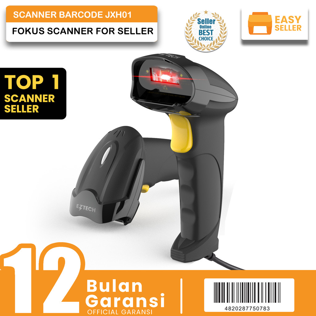Jual [ BUNDLE STAND ] Barcode Scanner 1D Support USB Wired Cocok Untuk ...