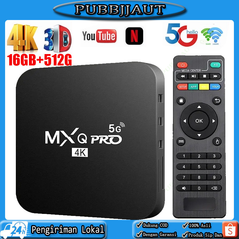 Jual 2025 Latest Android Box 4k Tv Box 16g+512gb Rom Tv Box 4g Wifi Set ...