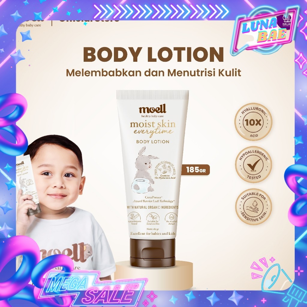 Jual Moell Body Lotion Bayi 185gr - Body Lotion Baby lotion anak & 10x ...