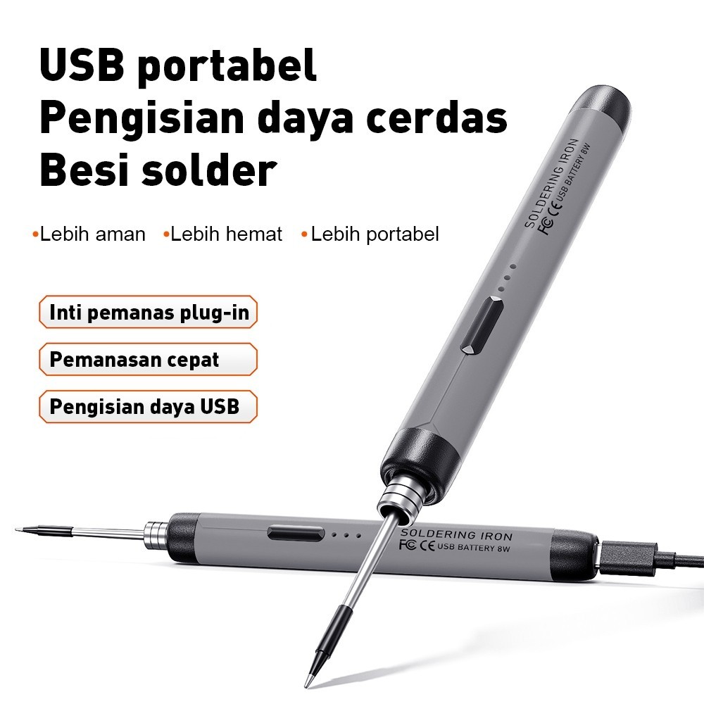 Jual LED Solder Besi Portable USB Setrika Listrik 5V 8W mini Besi Solder Suhu yang Dapat ...