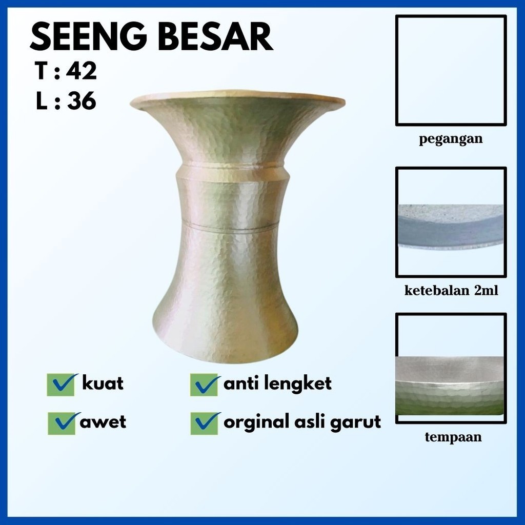 Jual Seeng atau dangdang tradisional garut asli alumunium | Shopee ...
