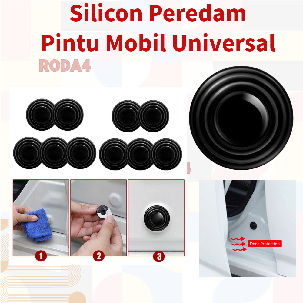 Jual Silicon / Karet Peredam Pintu Mobil Suara Benturan Pelindung Tutup ...