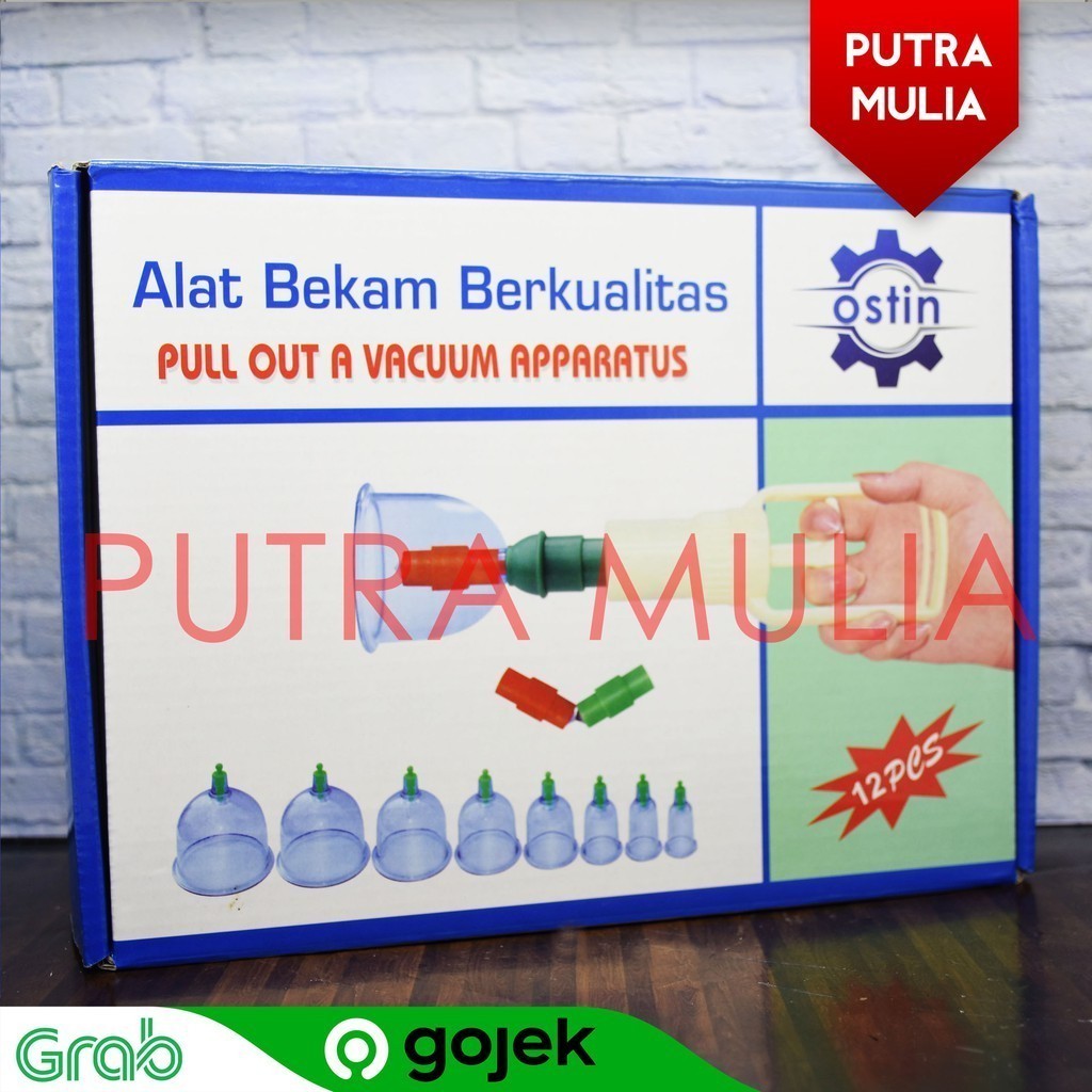 Jual Kop Angin Alat Bekam Modern Vacuum Cupping Isi 12 Cup Kit Terapi ...