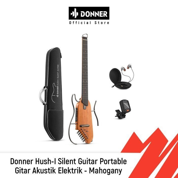 Jual Donner Hush I Silent Guitar Portable Gitar Akustik Elektrik ...
