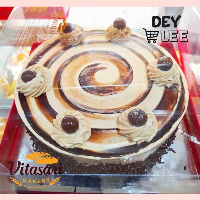 Jual VITASARI Tart Mocca Bulat Birthday Cake Kue Ulang Tahun Bandung ...