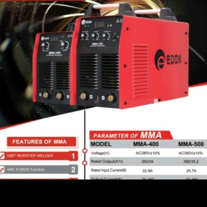Jual Mesin Las Listrik 500A Edon MMA 500 A MMA500 Travo Inverter 3 ...