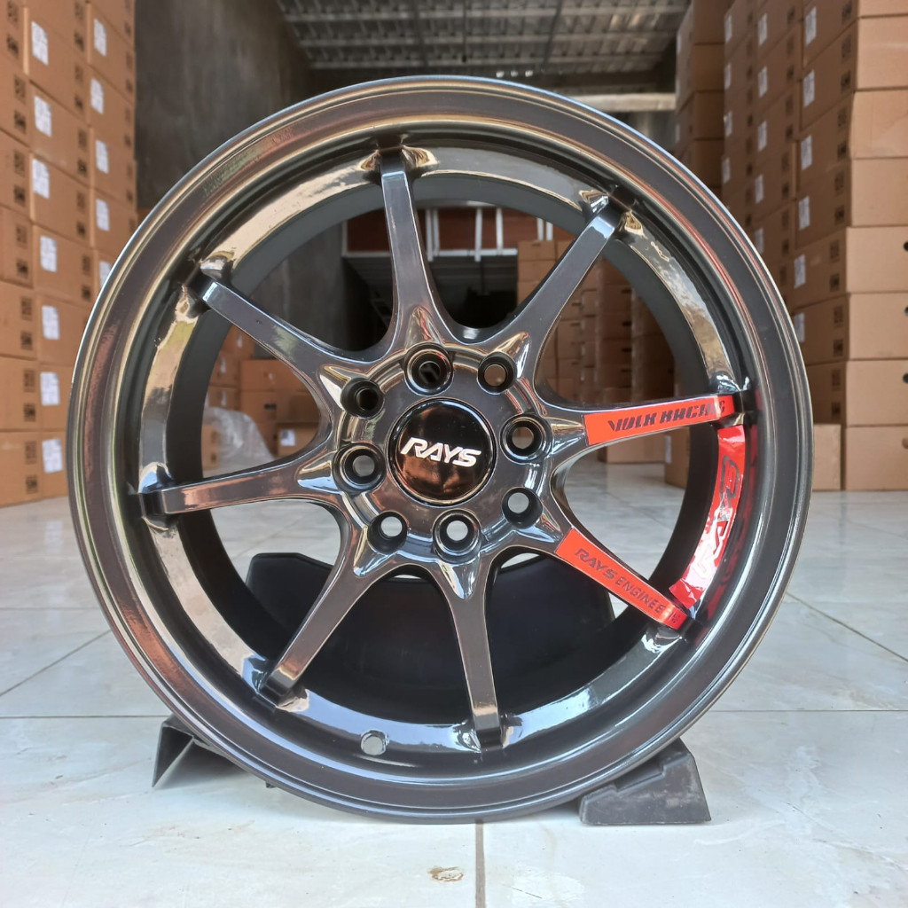 Jual VELG CE28 H8 R15 warna black glossy | Shopee Indonesia