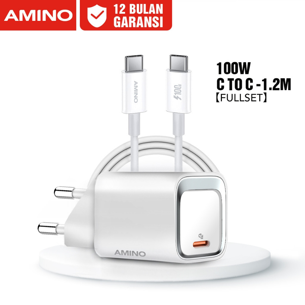 Jual PRODUK TERBARU # AMINO Fullset PD TYPE C Kabel / Untuk Iphone Lighning PD 25W Type C Mini ...