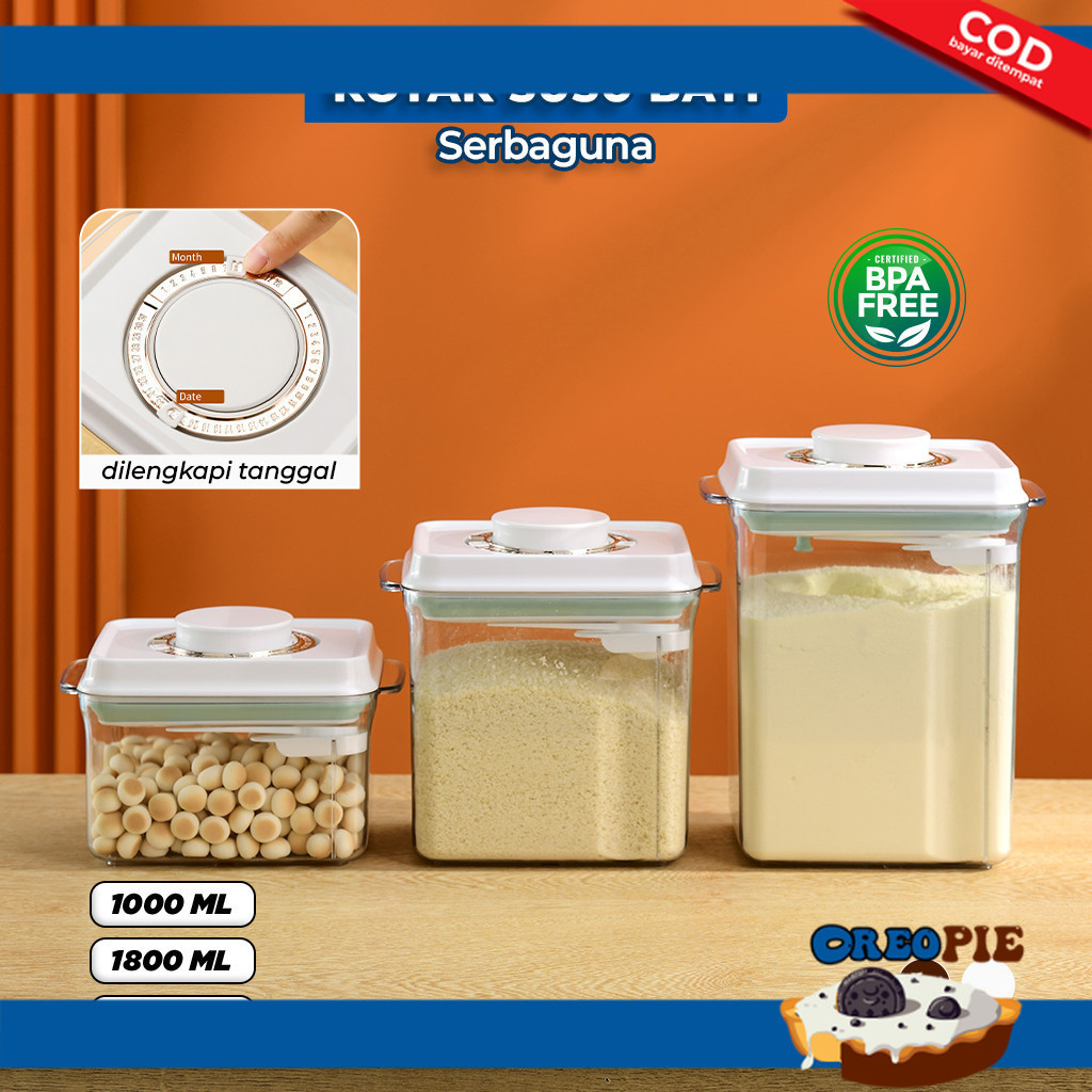 Jual Oreo Pie Kotak Susu Bubuk Bayi Serbaguna dengan Tanggal Pengingat ...