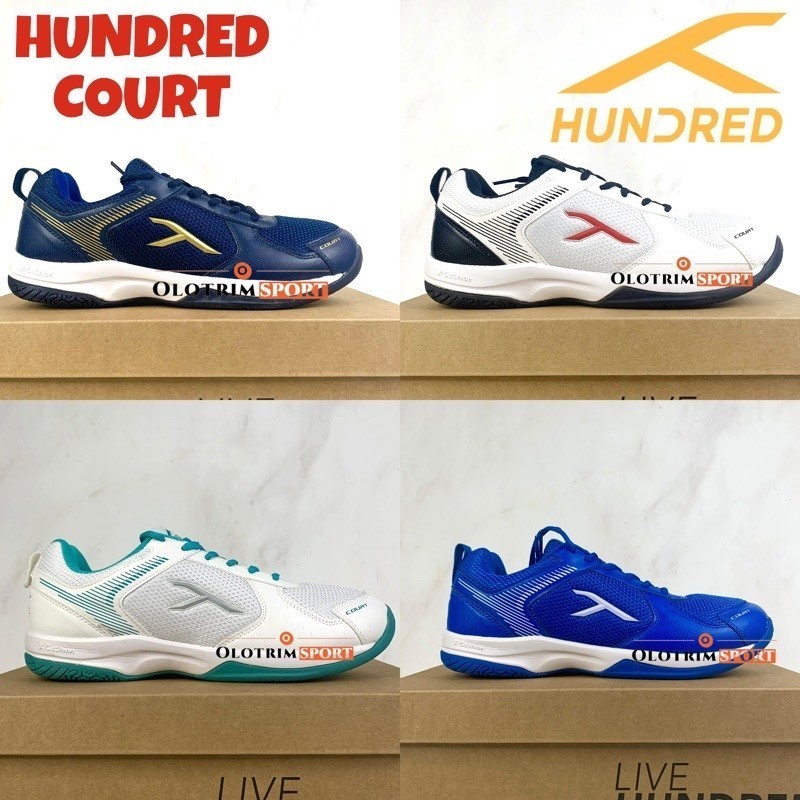 Jual Sepatu Badminton HUNDRED COURT 100% ORIGINAL HUNDRED | Shopee ...