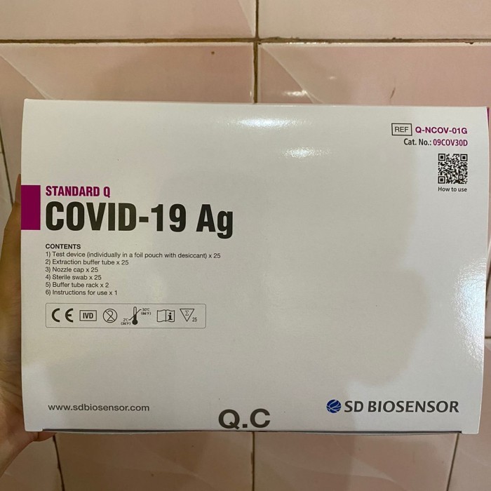Jual SD Biosensor ag Standard Q barcode 1 box isi 25 pcs | Shopee Indonesia