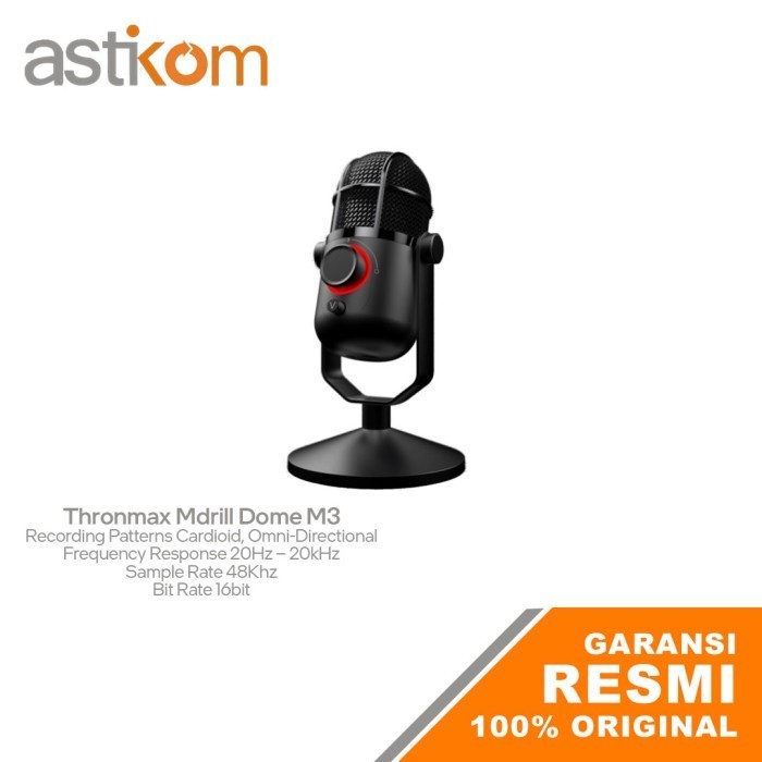 Jual Gaming Microphone Thronmax Mdrill Dome Jet M3 Black Mdrill Dome M3 ...