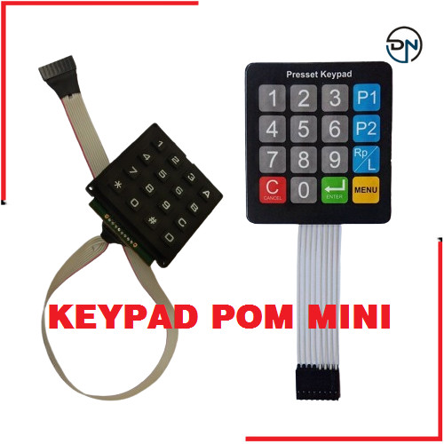 Jual KEYPAD POM MINI PERTAMINI KIPET TIMBUL 4X4 + KABEL SOCKET, KEYPED ...
