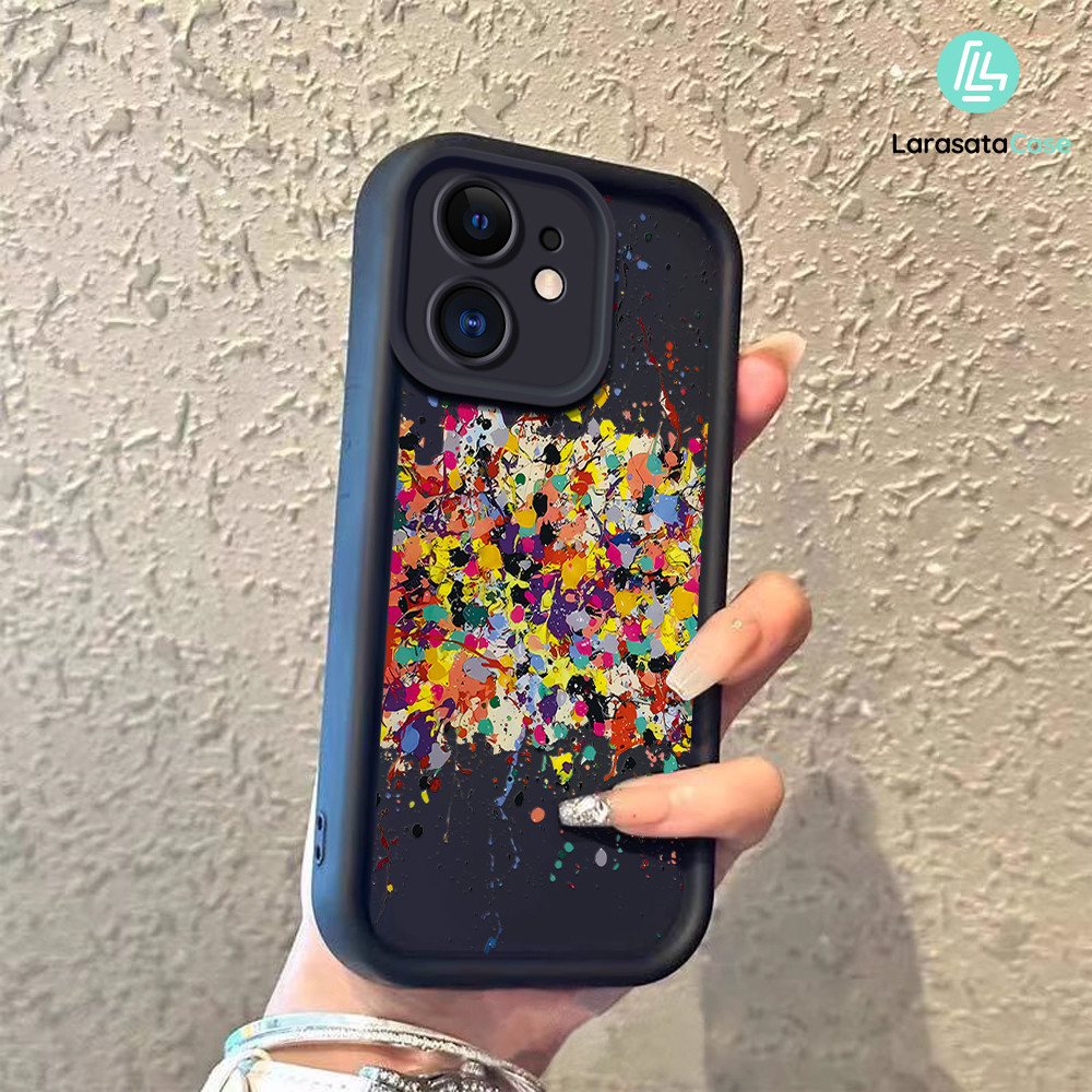 Jual Casing black shockproof Motif colorful softcase hp SAMSUNG A54 A14 A15 A24 A12 A13 A23 A02S ...
