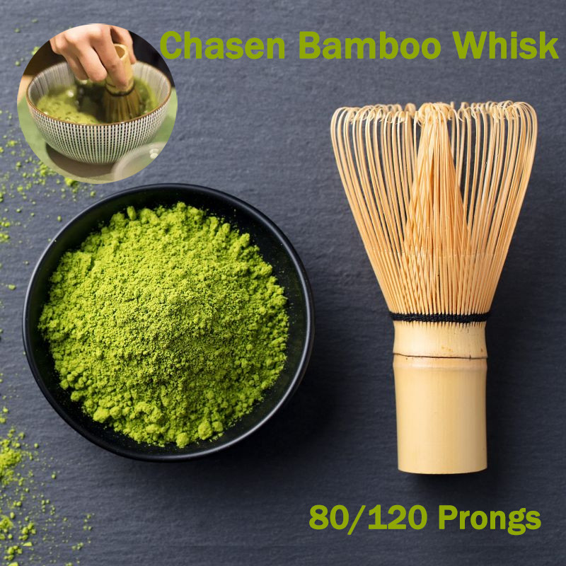 Jual Chasen Bamboo 120 Prongs Whisk/Matcha Whisk Bamboo Brush/Bambu ...