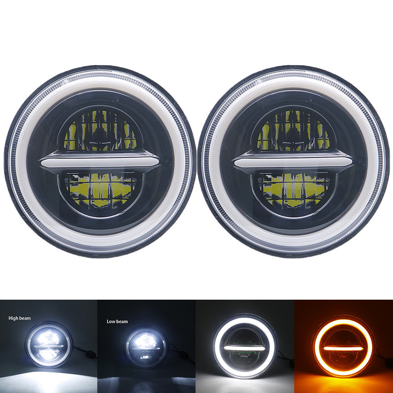 Jual Universal 7 Inch Led Car Motorcycle Headlight DRL H4 Headlamp For ...