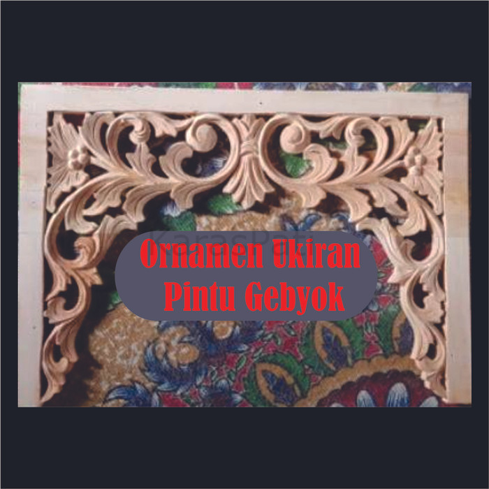 Jual Ornamen buat jendel ukiran tempel gapuro ukiran tempel kayu mahoni ...